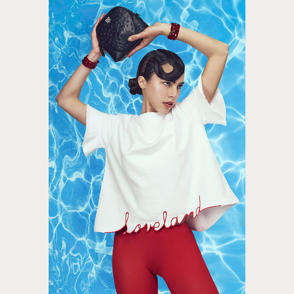 ELENA MINI Mini Ostrich Black – SARAGIUNTI